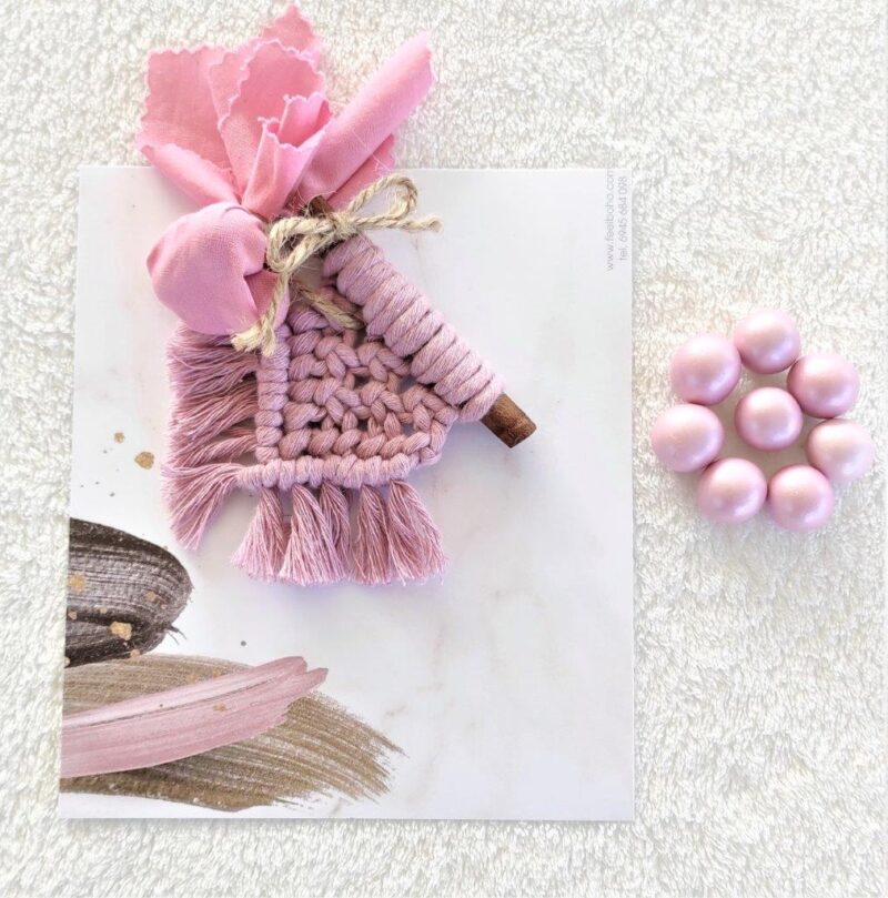 ΜΠΟΜΠΟΝΙΕΡΑ ΜΑΚΡΑΜΕ ΒΑΠΤΙΣΗΣ - Feel Boho by all day macrame